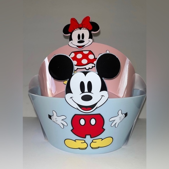 Disney | Kitchen | Disney Mickey Minnie Mouse Set Of 2 Mixing Bowls ...